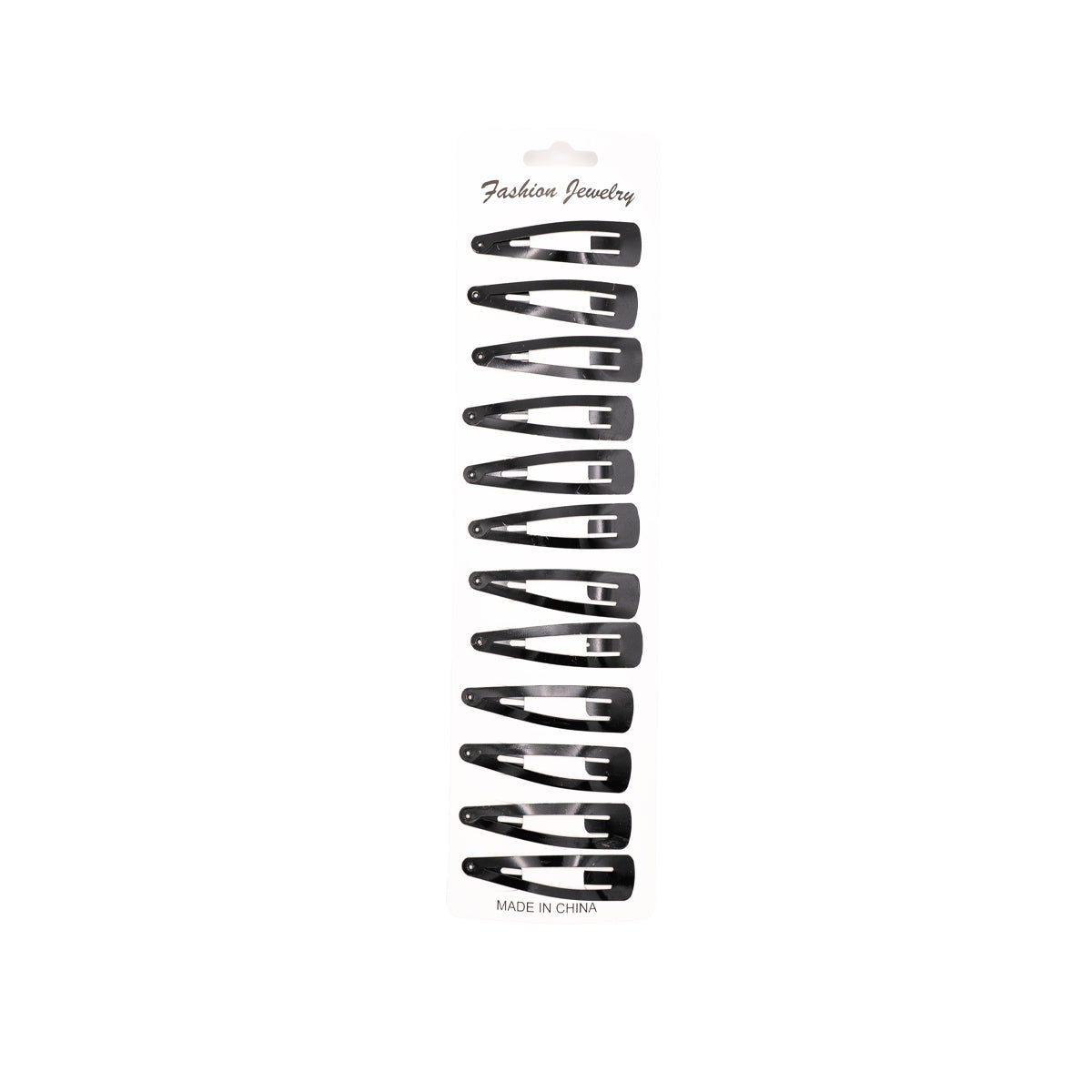 Fashion Jewelry Spring clips black 12ct – Beauty Cave